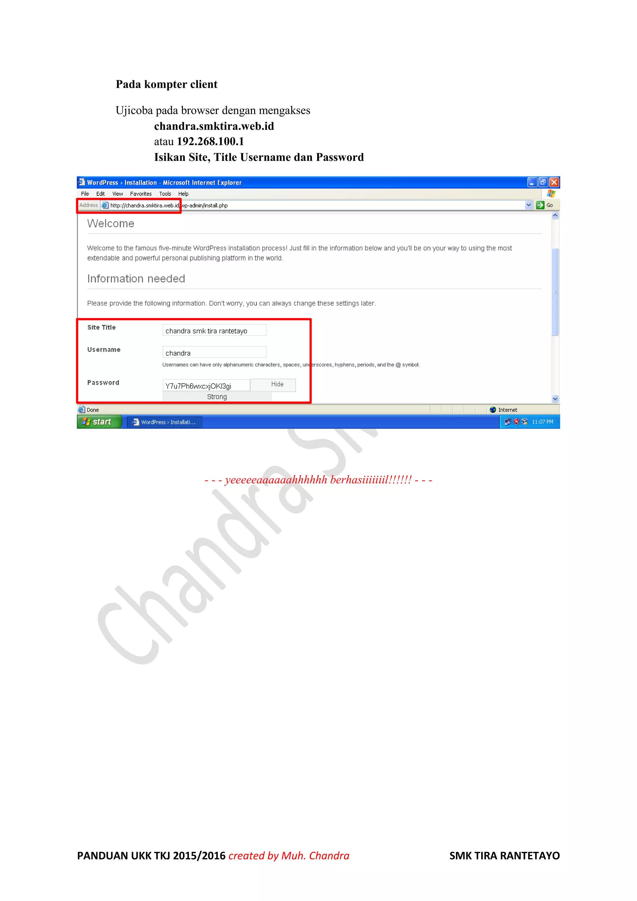 Panduan ukk tkj 2016 paket 1 lengkap dengan gambar | PDF