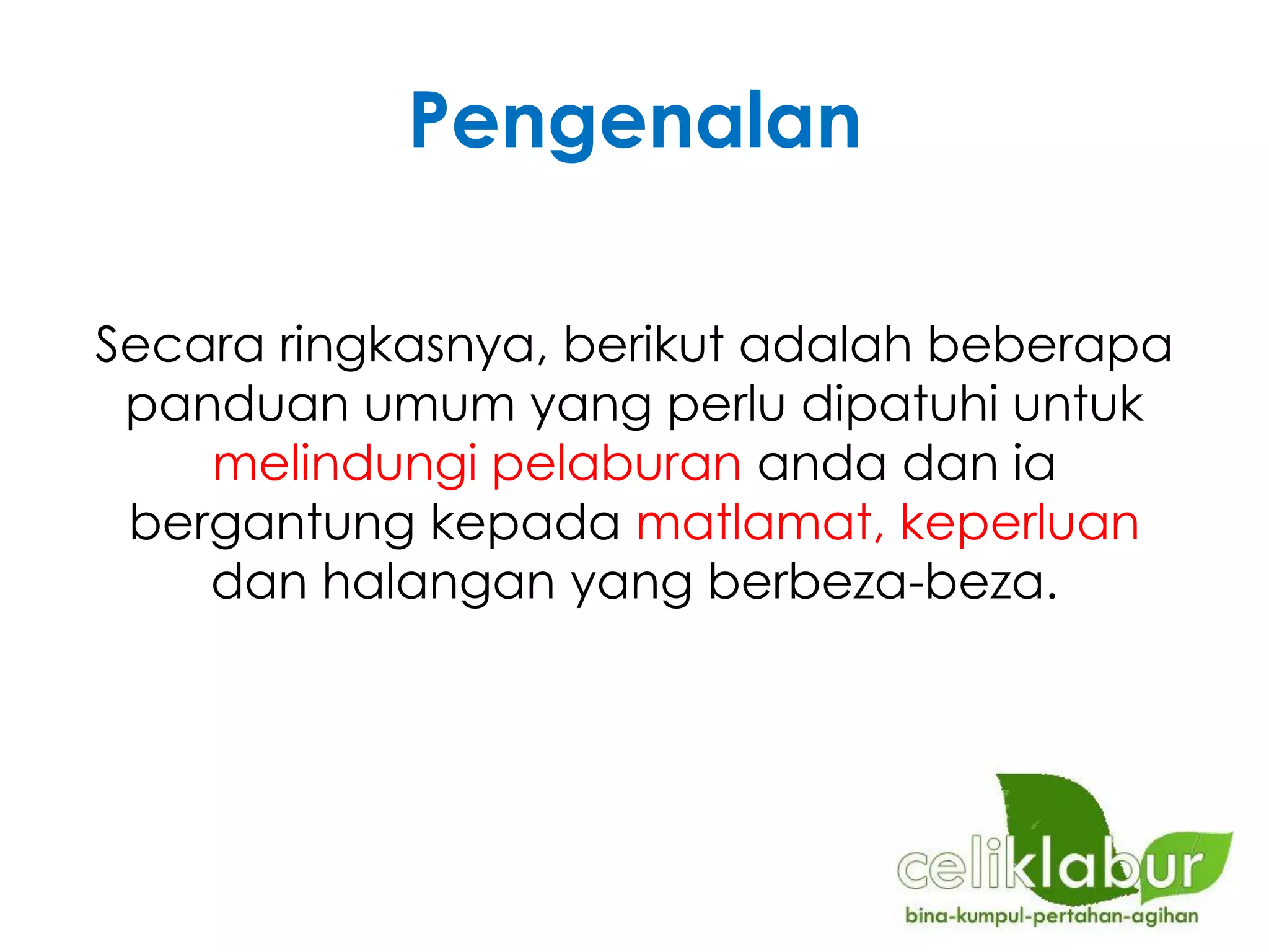 Panduan umum apabila melabur dalam unit amanah | PPT