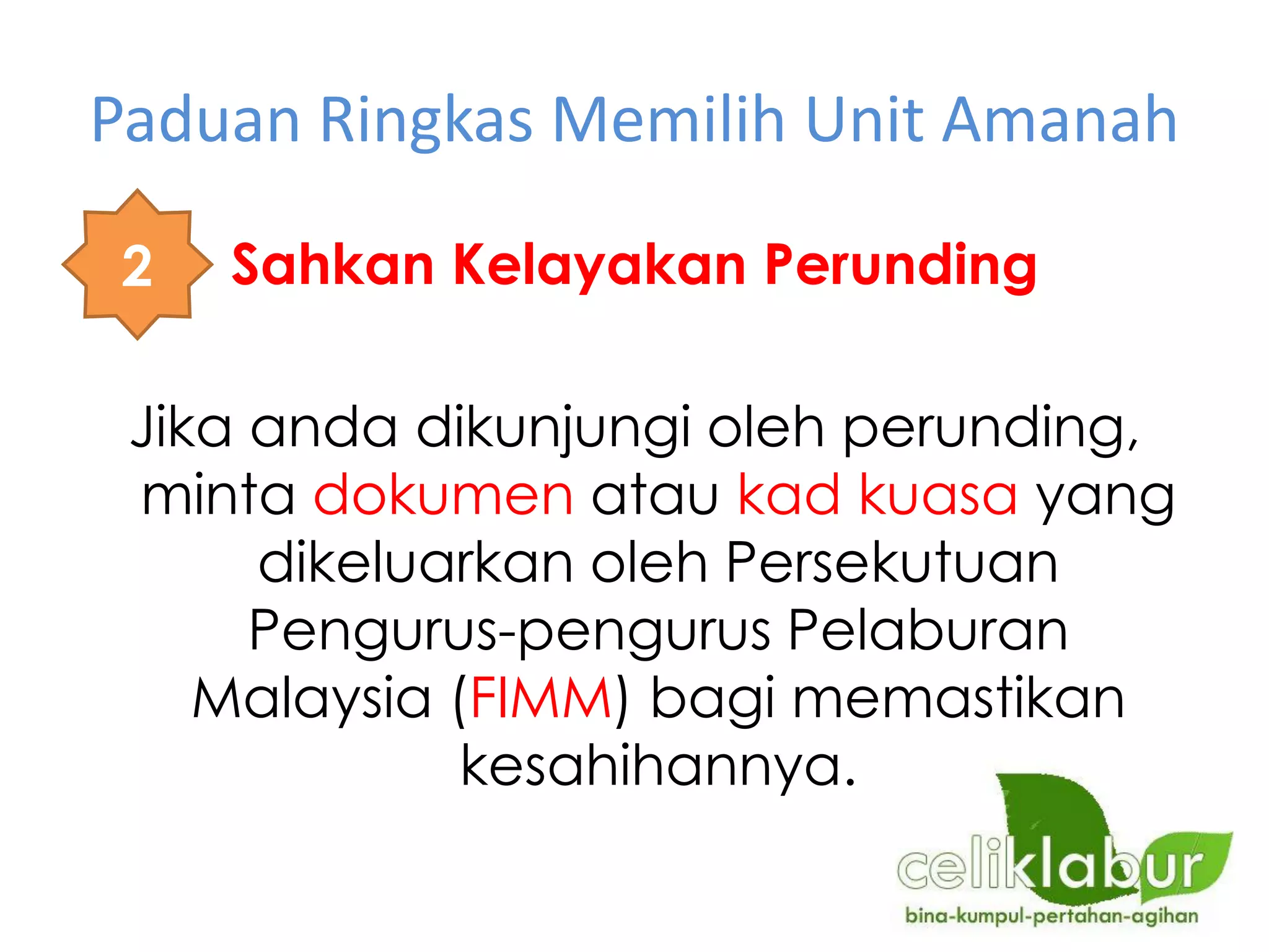 Panduan umum apabila melabur dalam unit amanah | PPT