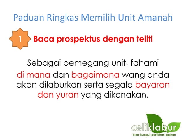 Panduan umum apabila melabur dalam unit amanah | PPT