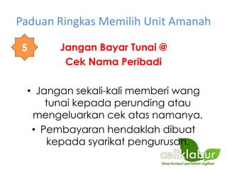 Panduan umum apabila melabur dalam unit amanah | PPT
