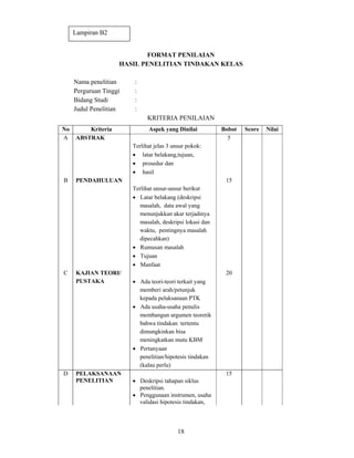 Panduan Usulan Dan Laporan Ptk | PDF