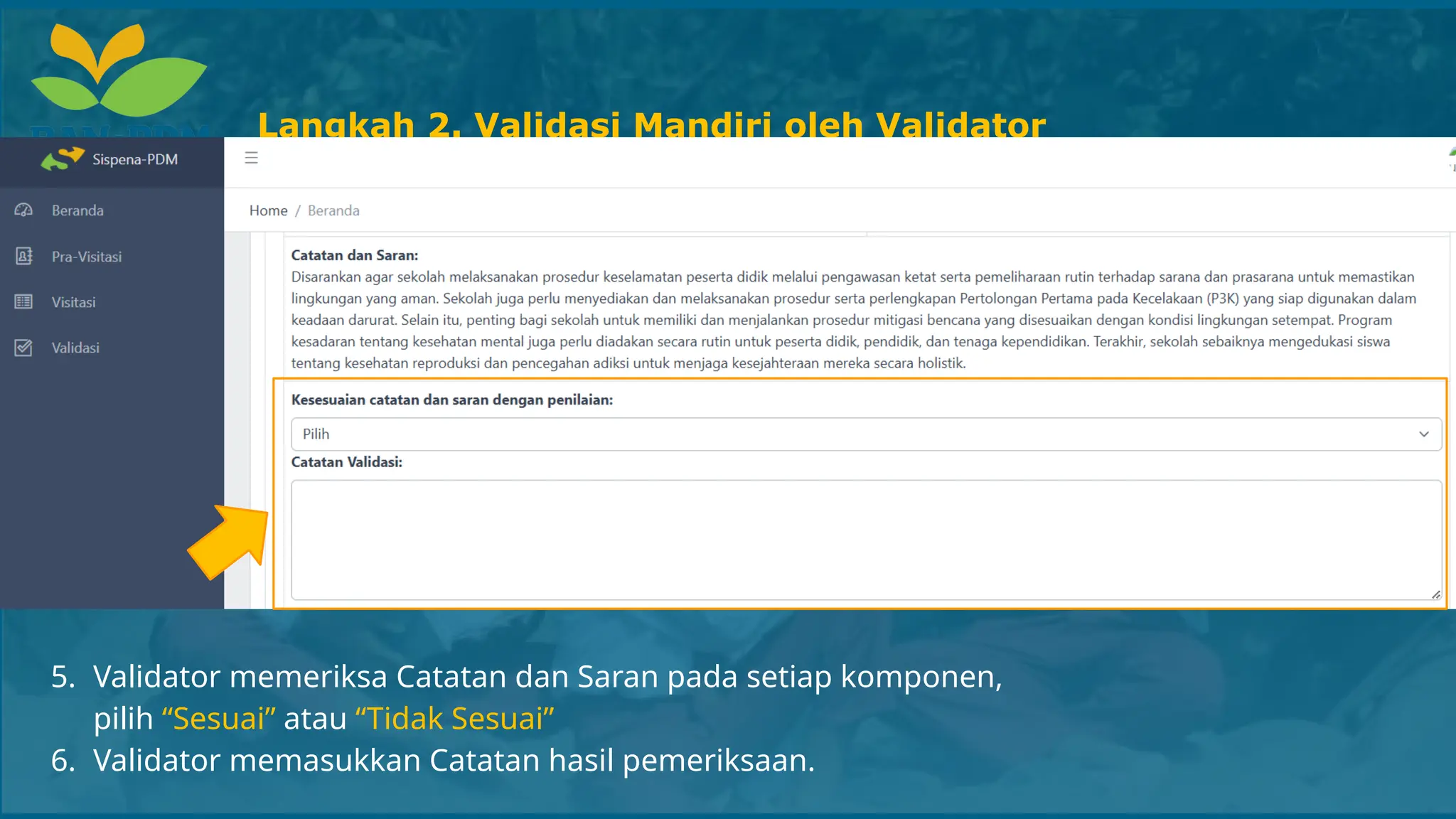 Panduan Validasi Hasil Visitasi Dasmen 2024 Untuk Asesor.pptx