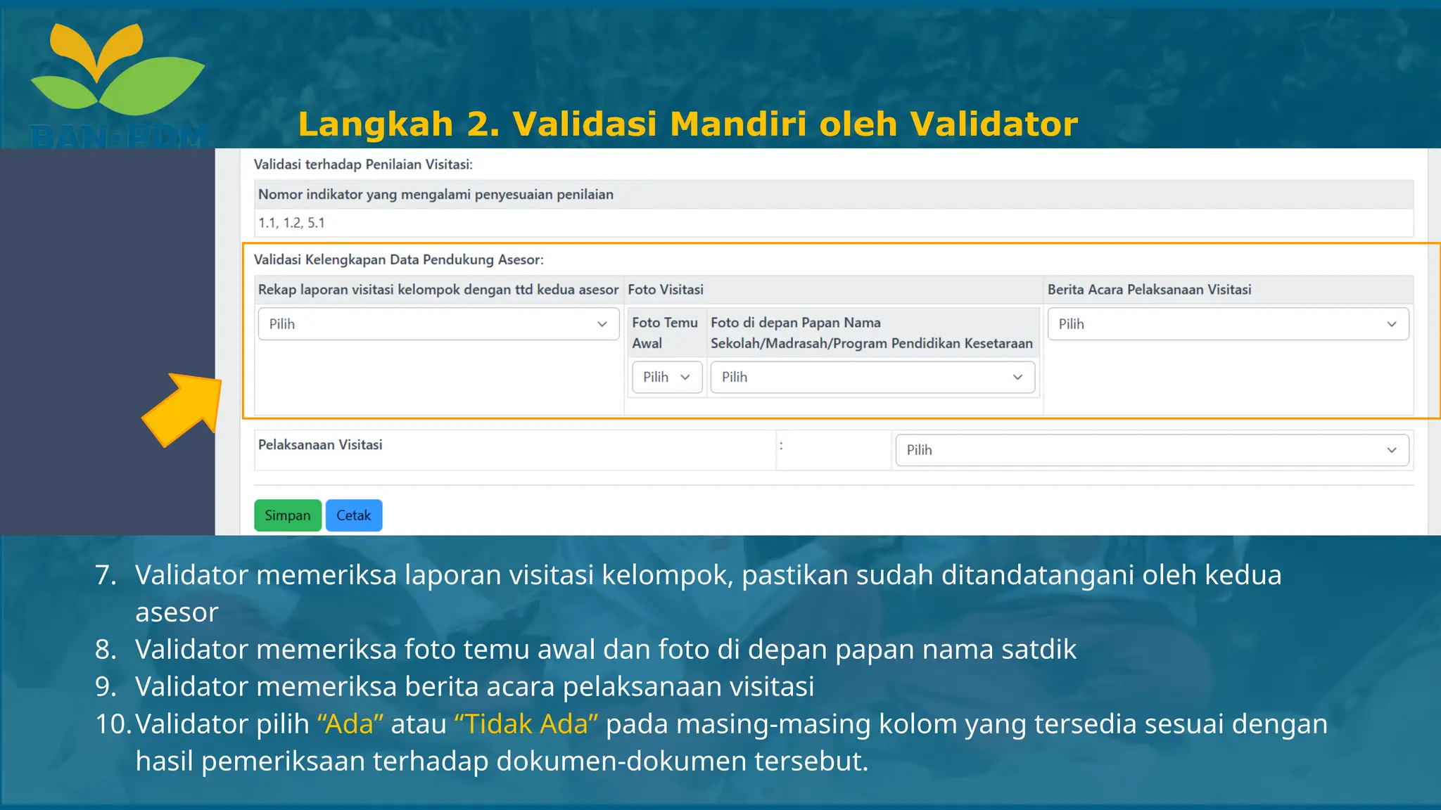 Panduan Validasi Hasil Visitasi Dasmen 2024 Untuk Asesor.pptx