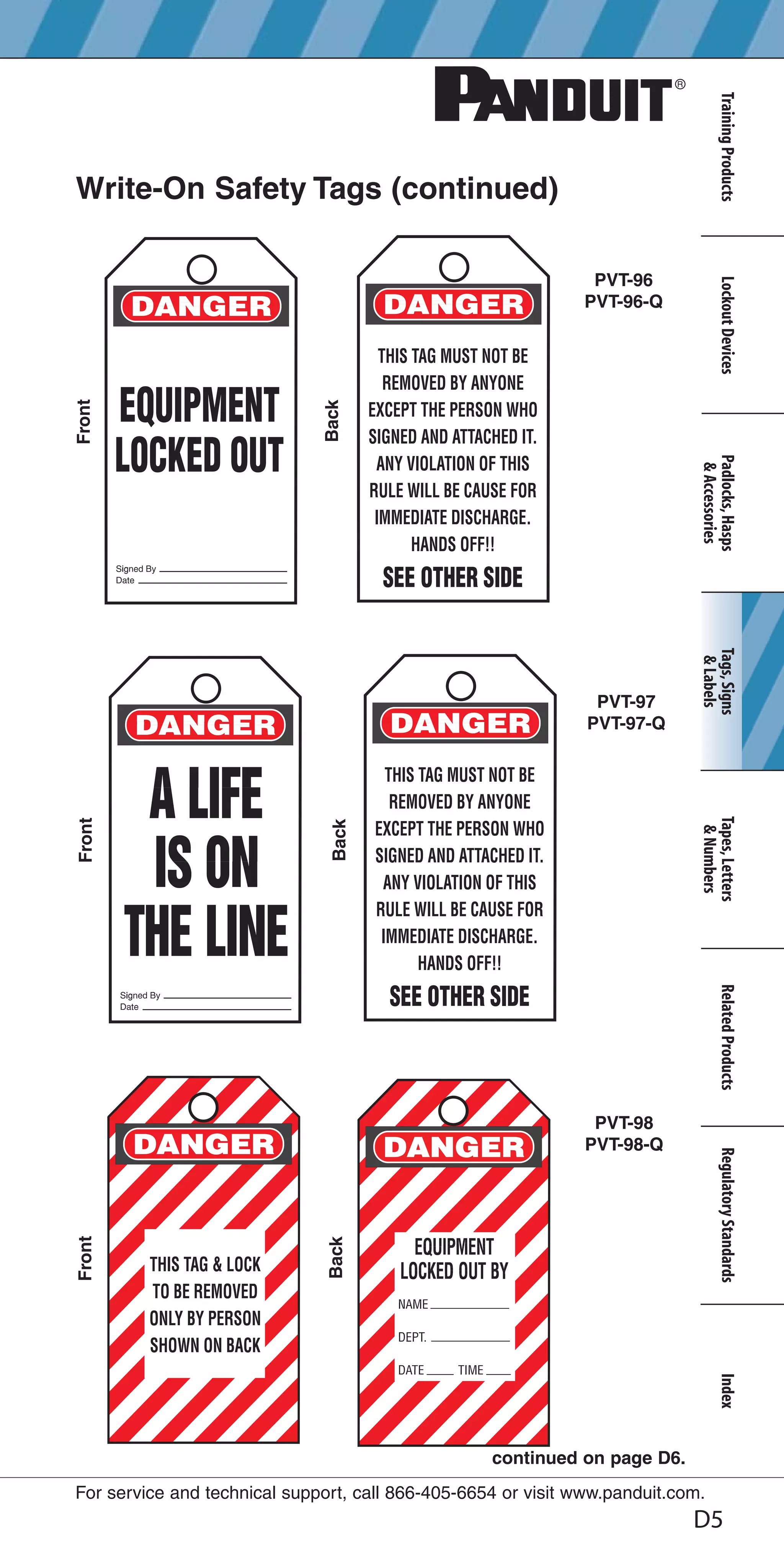 Panduit Lockout Tagout Electrical Safety Catalogue | PDF