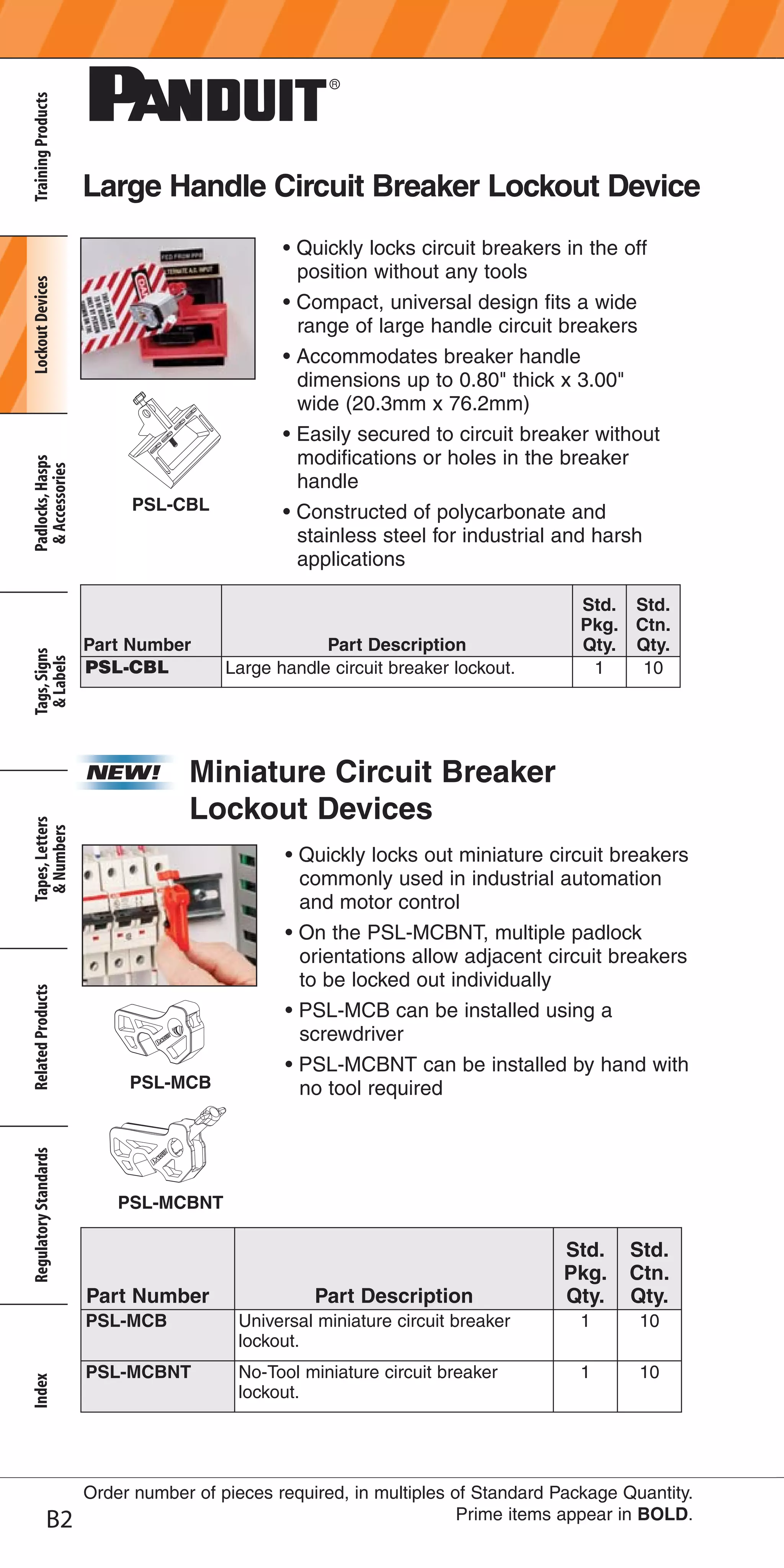 Panduit Lockout Tagout Electrical Safety Catalogue | PDF