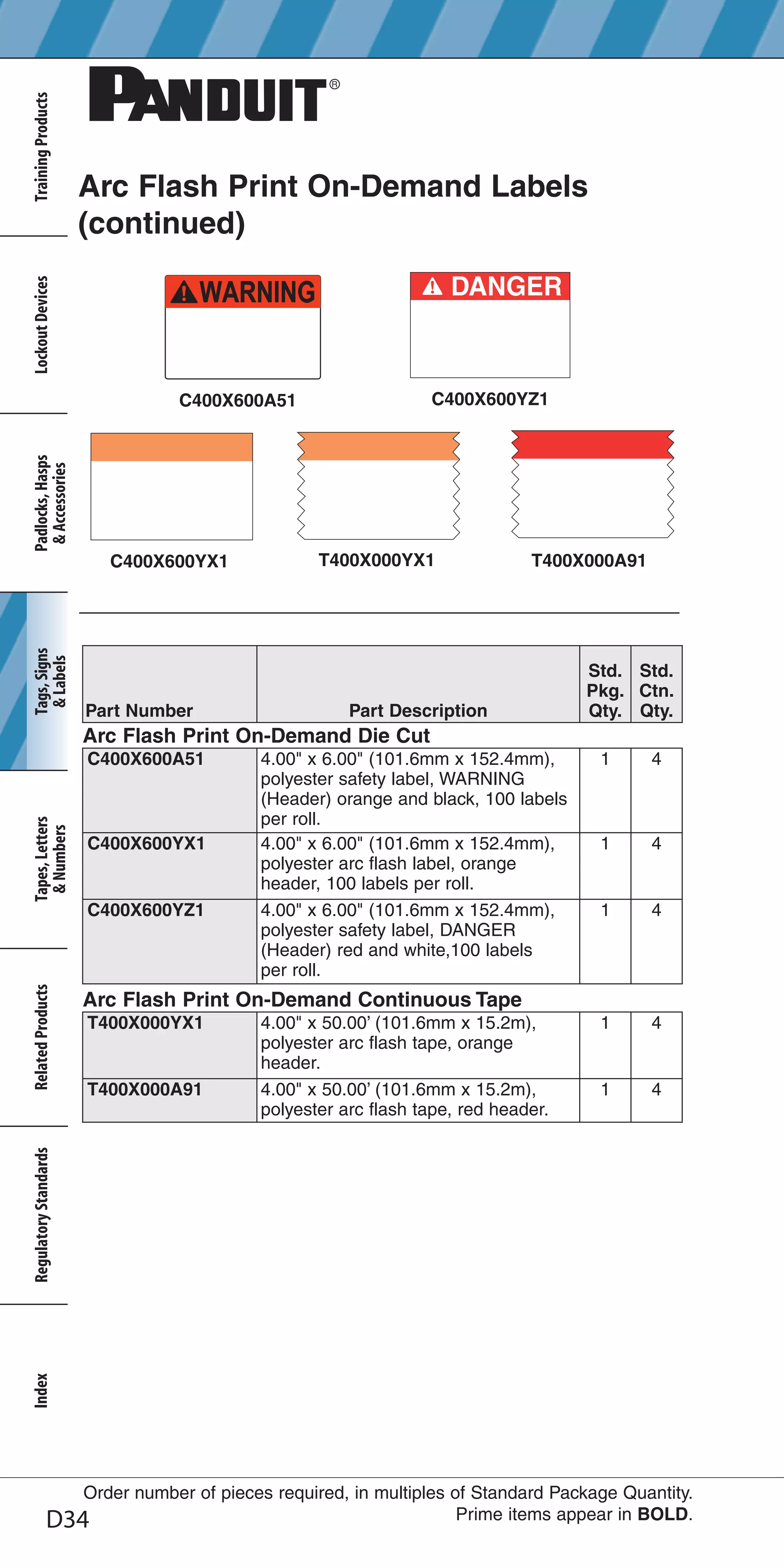 Panduit Lockout Tagout Electrical Safety Catalogue | PDF