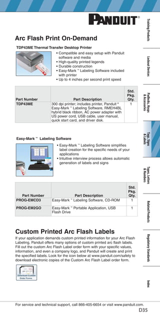 Panduit Lockout Tagout Electrical Safety Catalogue | PDF