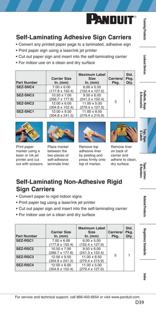 Panduit Lockout Tagout Electrical Safety Catalogue | PDF