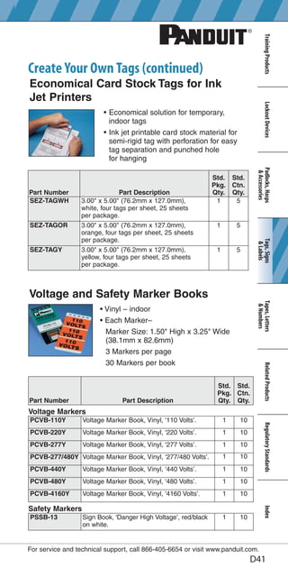 Panduit Lockout Tagout Electrical Safety Catalogue | PDF