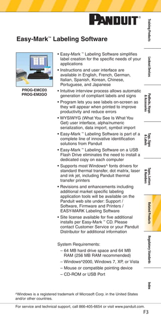 Panduit Lockout Tagout Electrical Safety Catalogue | PDF