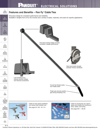 Panduit Cable Tie Tensioning and Installation Tools | PDF