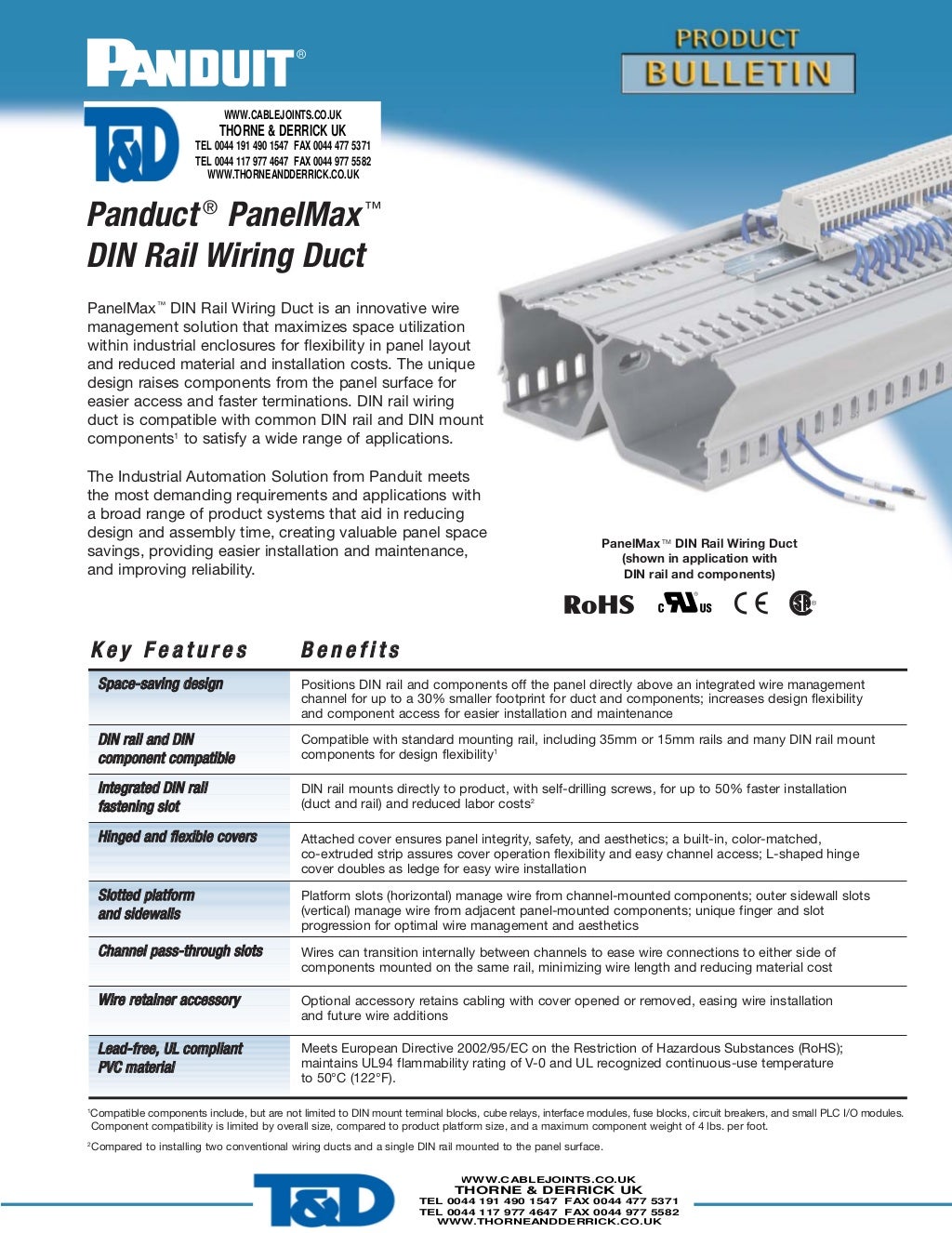 Panduit Cable Wiring Duct Panelmax