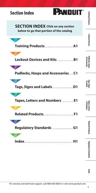 Panduit Lockout Tagout Electrical Safety Catalogue | PDF