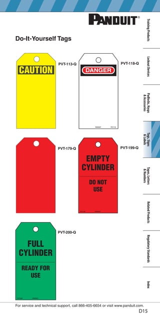 Panduit Lockout Tagout Electrical Safety Catalogue | PDF