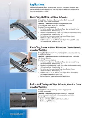 Panduit Pan Steel Cable Ties Strapping Stainless Steel Guide | PDF