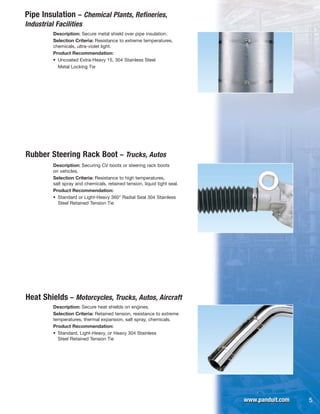 Panduit Pan Steel Cable Ties Strapping Stainless Steel Guide | PDF