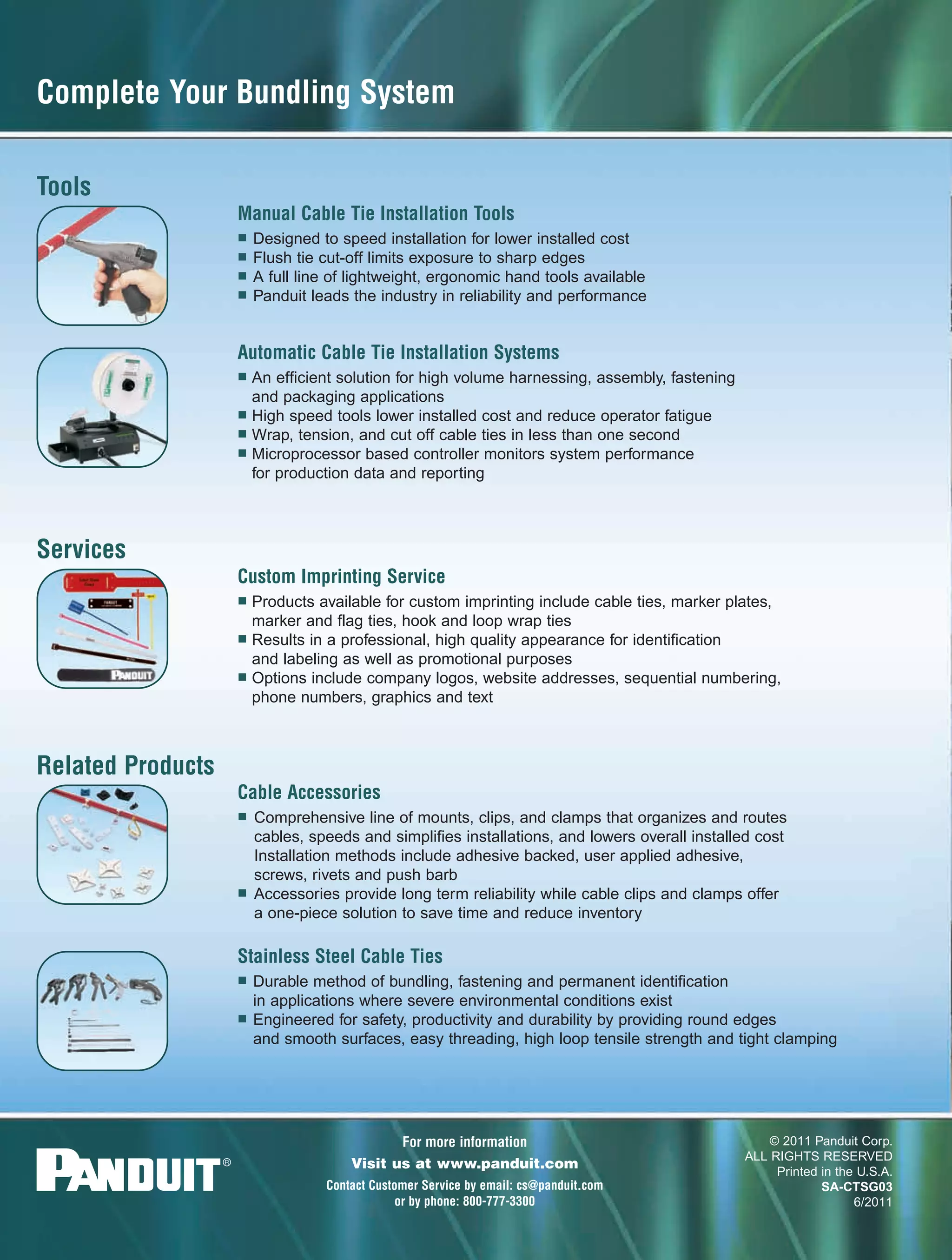 Panduit Rail Cable Ties | PDF