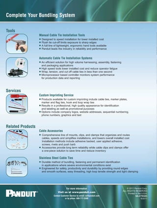 Panduit Rail Cable Ties | PDF