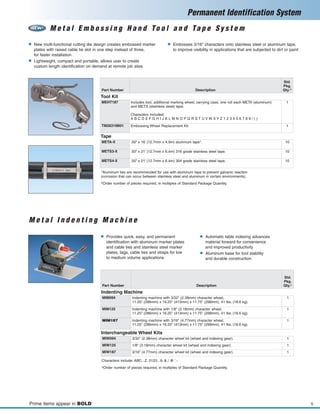 Panduit Stainless Steel Cable Tie & Marking Systems For Cable & Pipe ...