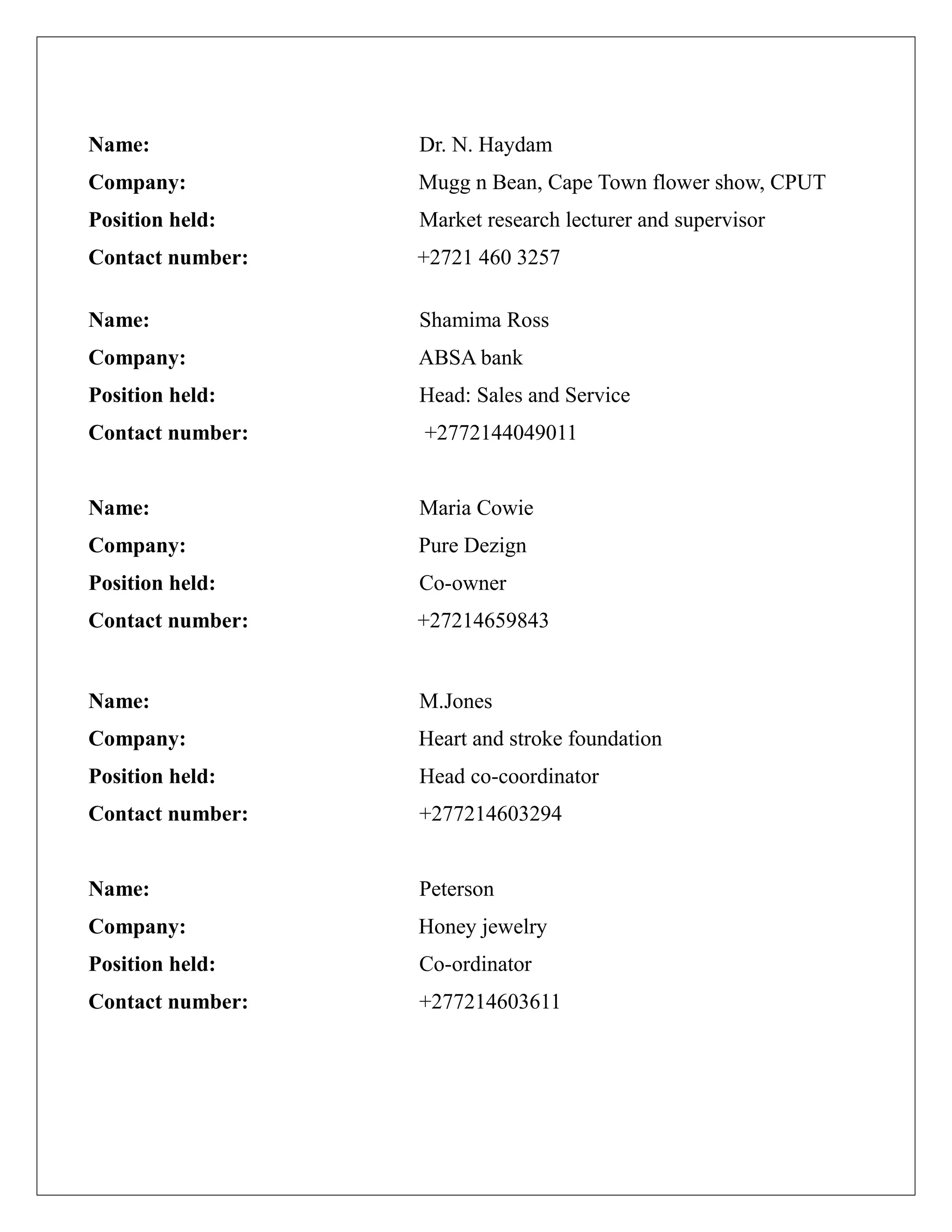 Panduleni shongolo cv | DOC