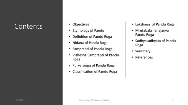 Pandu Roga | PPTX | Hinduism | Religion & Spirituality