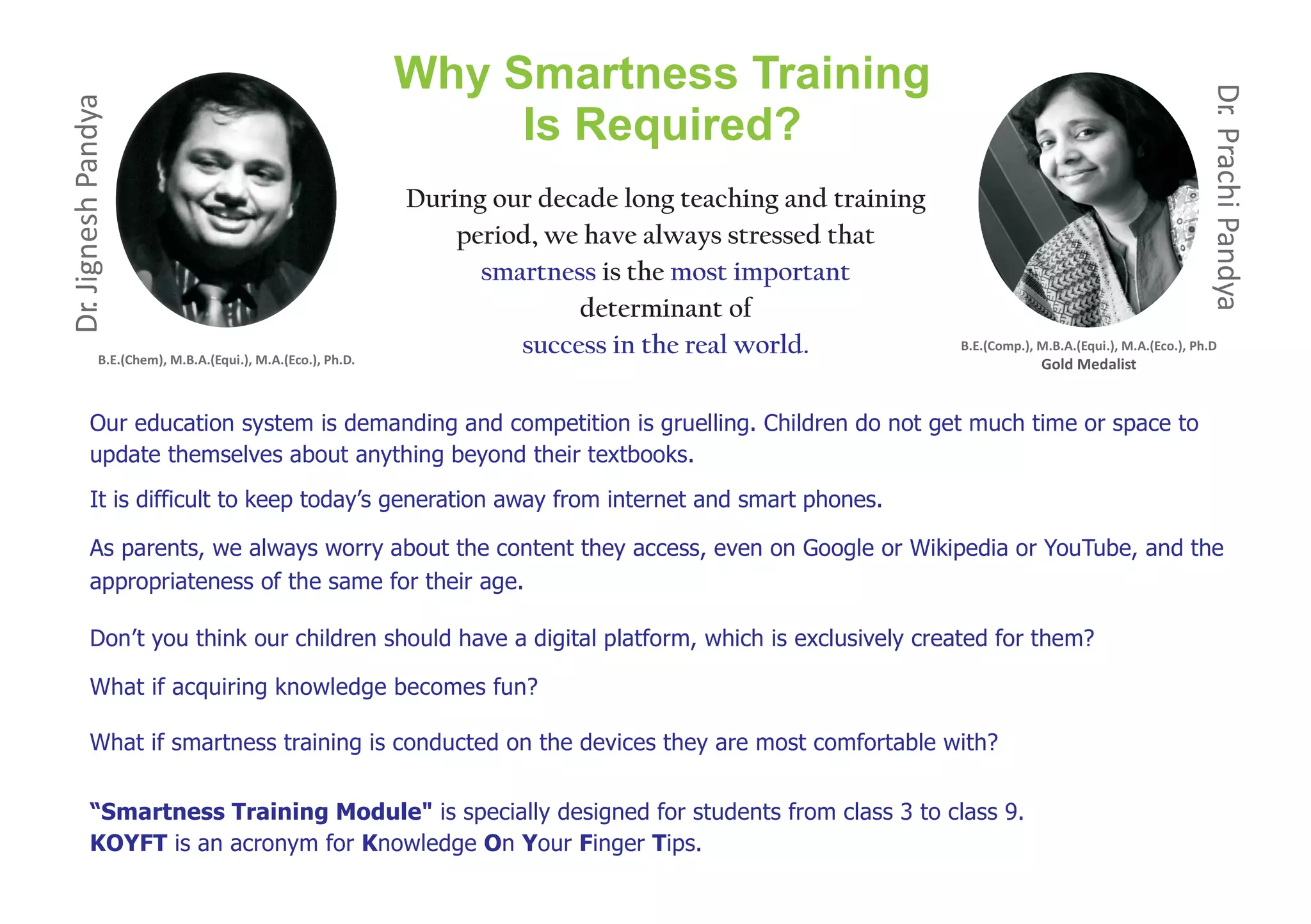 Jignesh Pandya Smartness Training Module | PPT