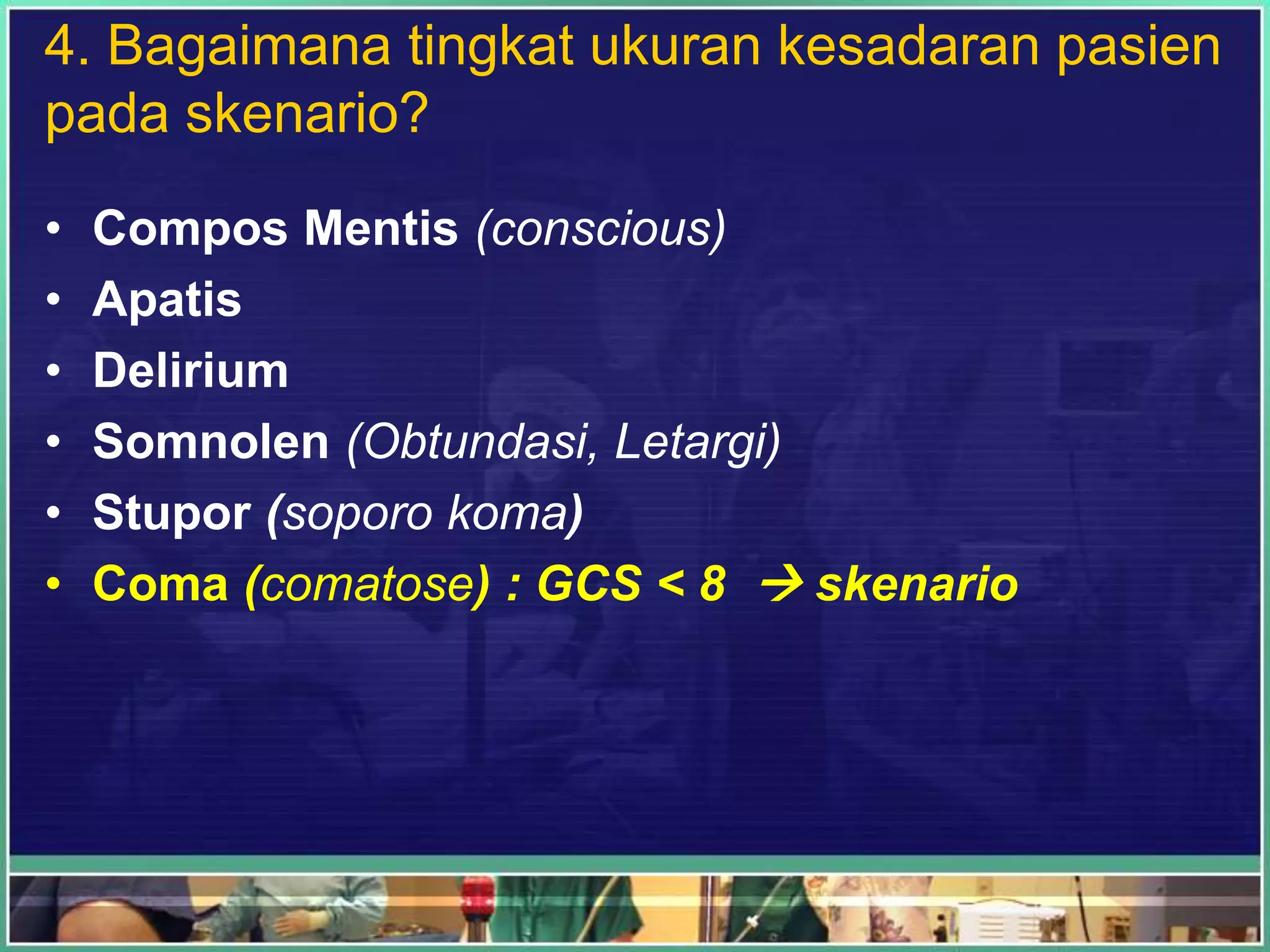 kesadaran menurun trauma | PPTX
