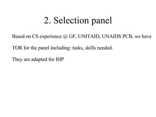 Panel 6. Anna Marriott Oxfam Next Steps Selection Of Cs Representation ...