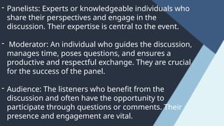 English reporting, panel-discussion.ppt. | PPTX
