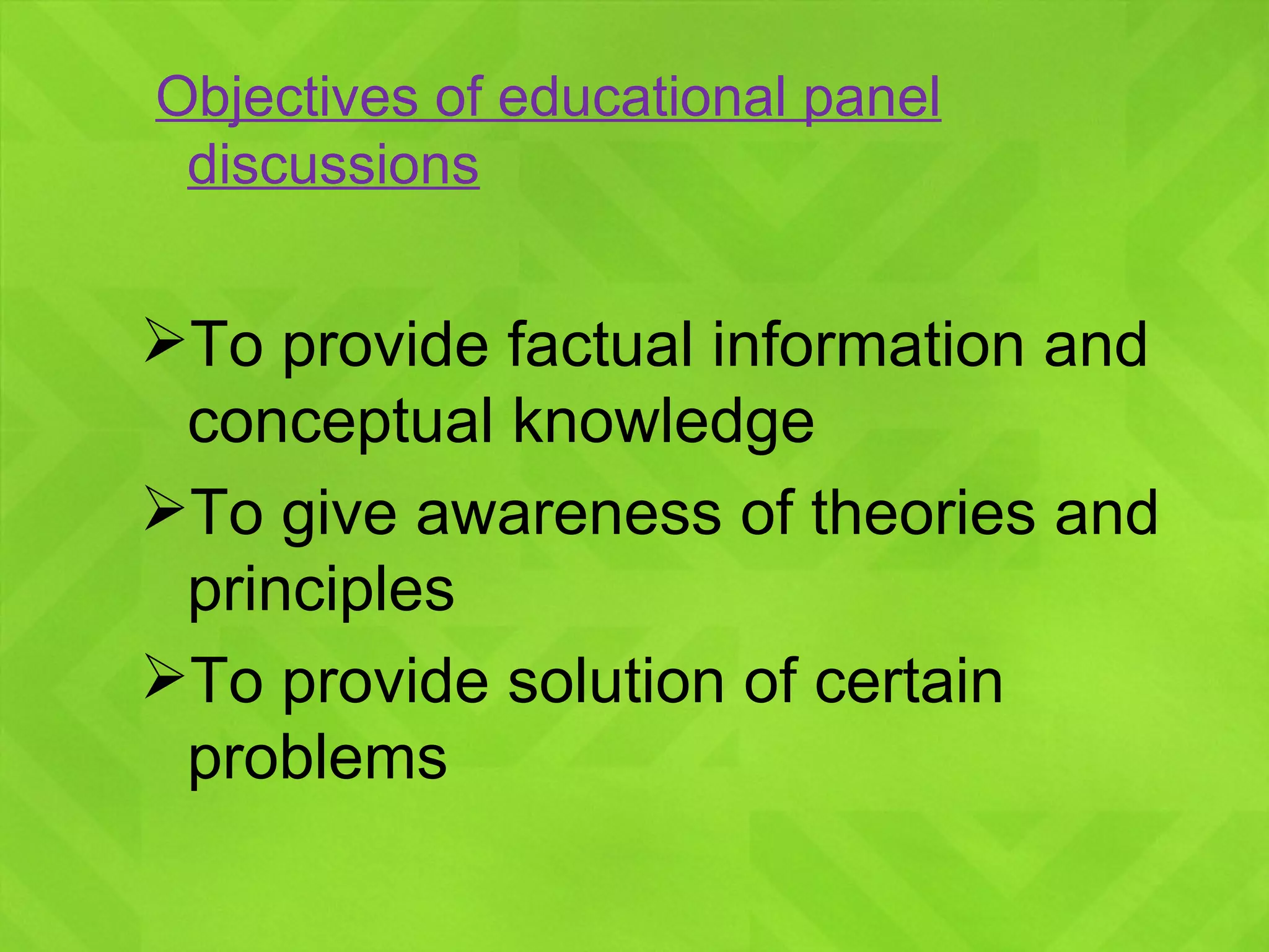 PANEL DISCUSSION | PPT