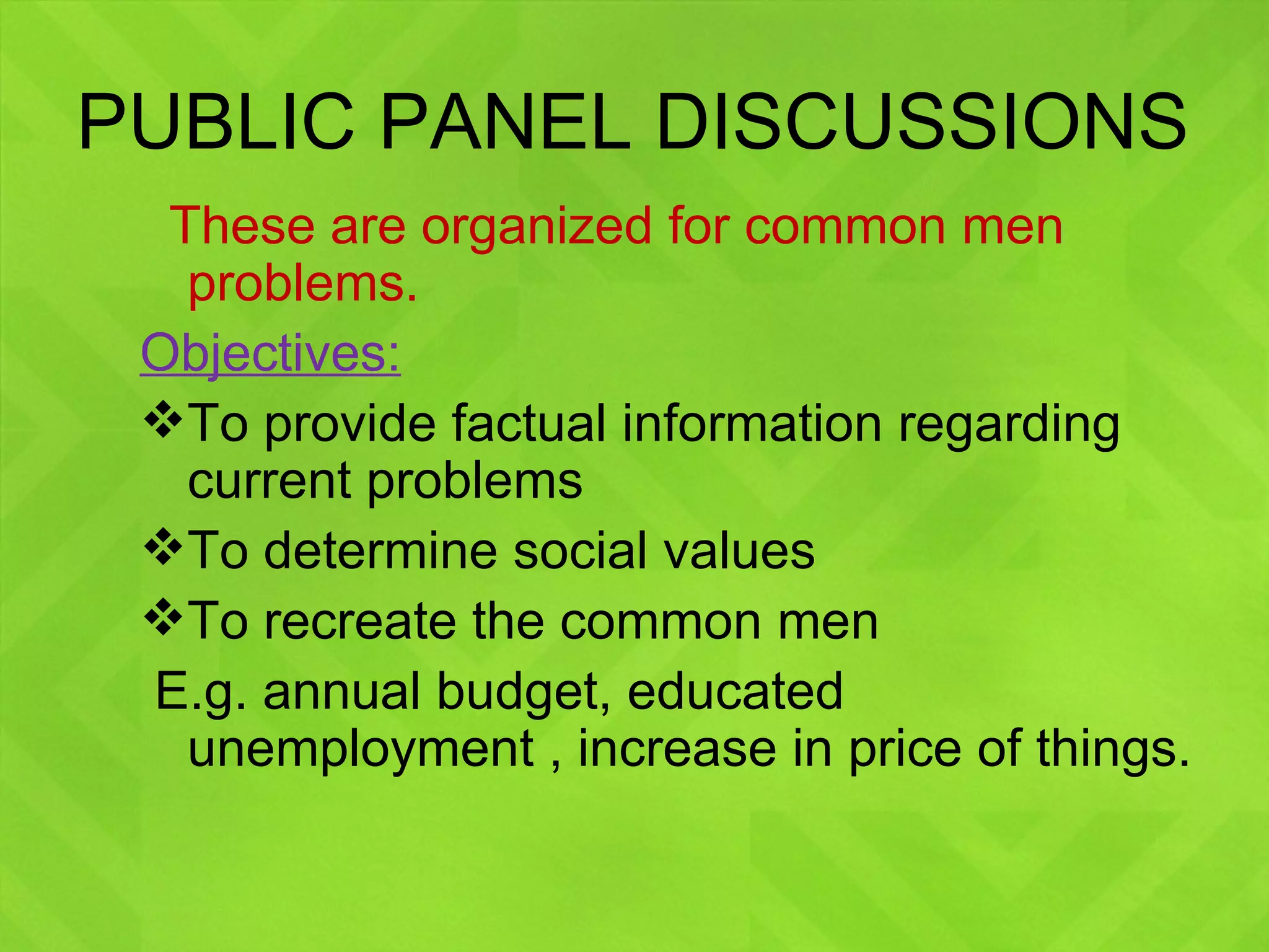 PANEL DISCUSSION | PPT