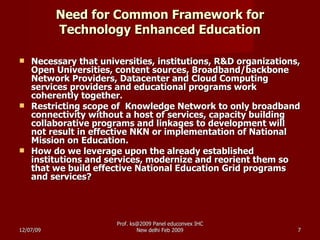 Panel Discussion Educonvex 2009 Feb 2009 | PPT