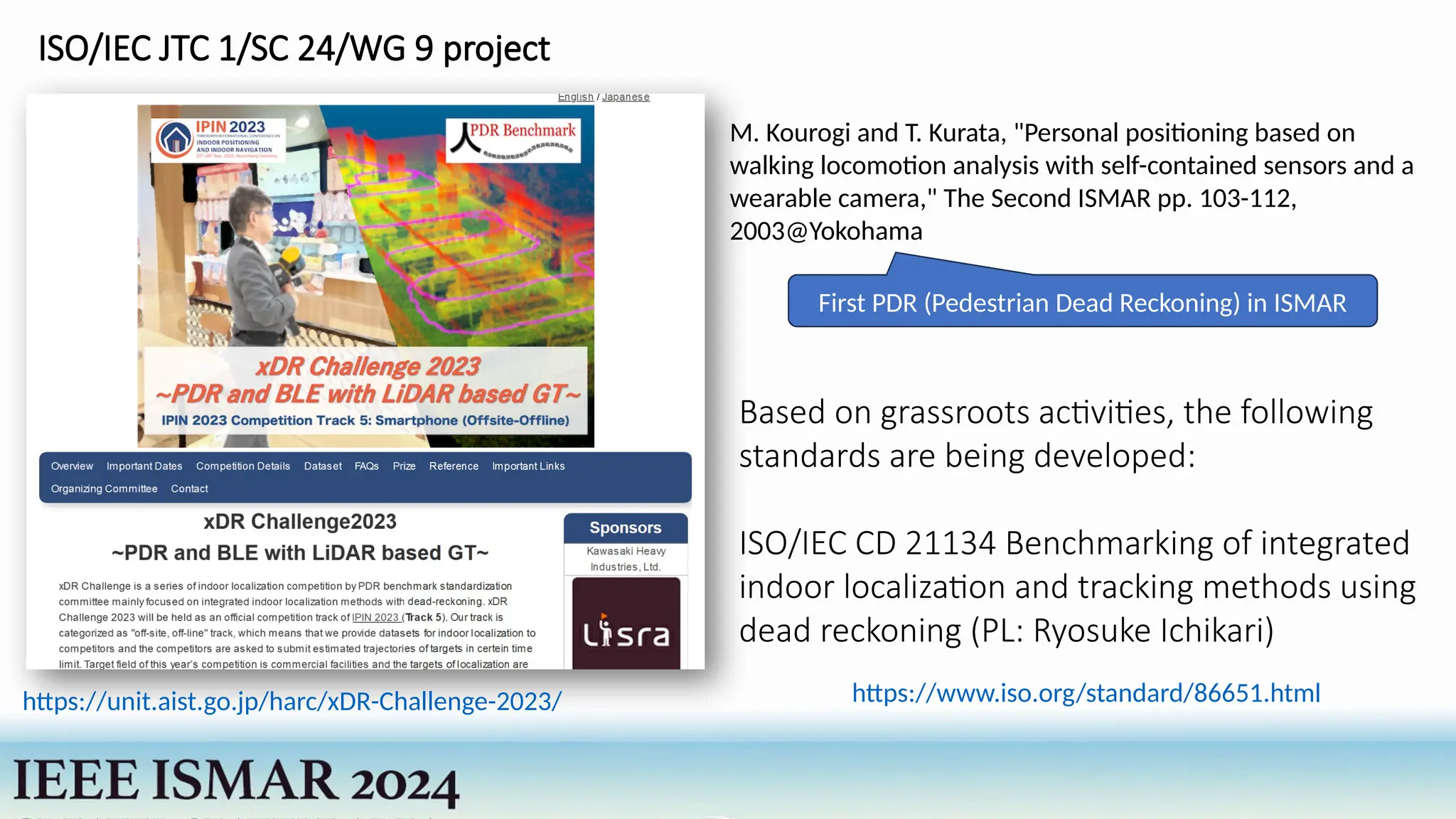 De jure standardization at ISO/IEC JTC 1/SC 24 and ISMAR | PPT