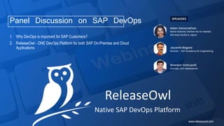 Panel Discussion SAP DevOps - ReleaseOwl | PPT | Free Download