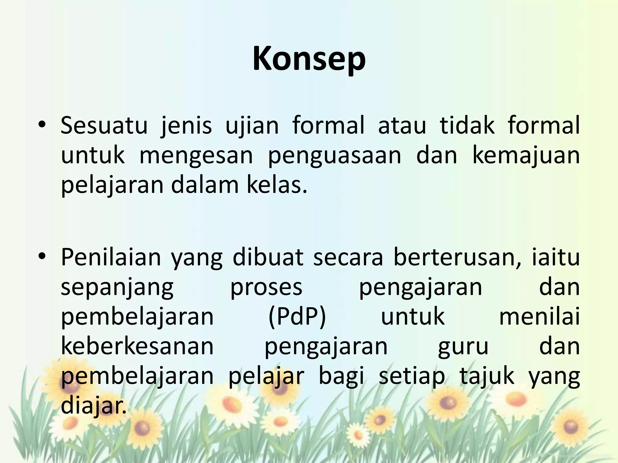 Penilaian Formatif | PPT | Free Download
