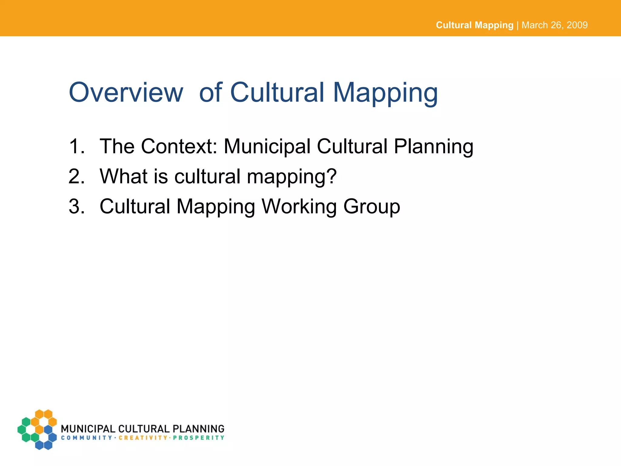 Cultural Mapping | PPT