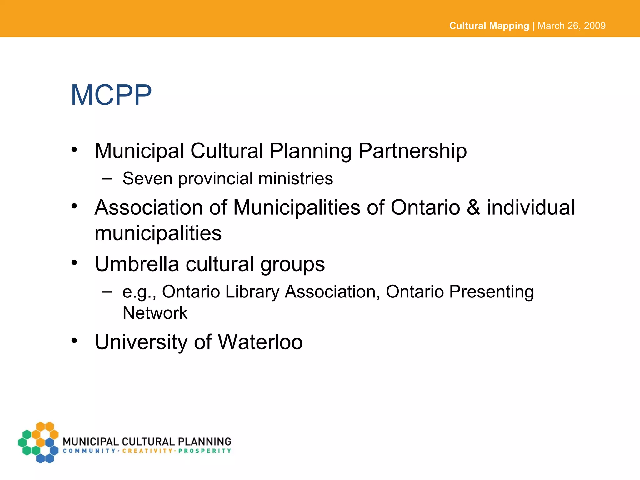Cultural Mapping | PPT