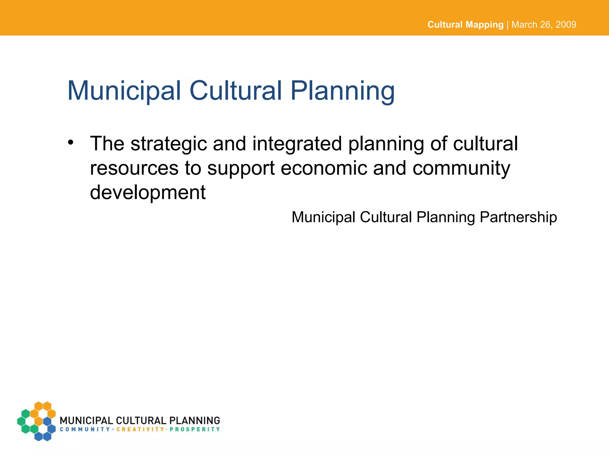 Cultural Mapping | PPT