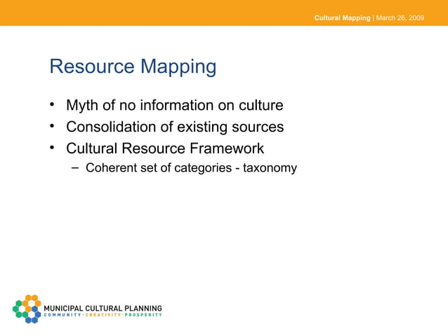 Cultural Mapping | PPT | Arts and Crafts | Hobbies & Interests