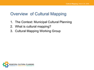 Cultural Mapping | PPT