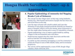 Hongsa Health Surveillance Start-up and Approaches Hongsa Project - The ...