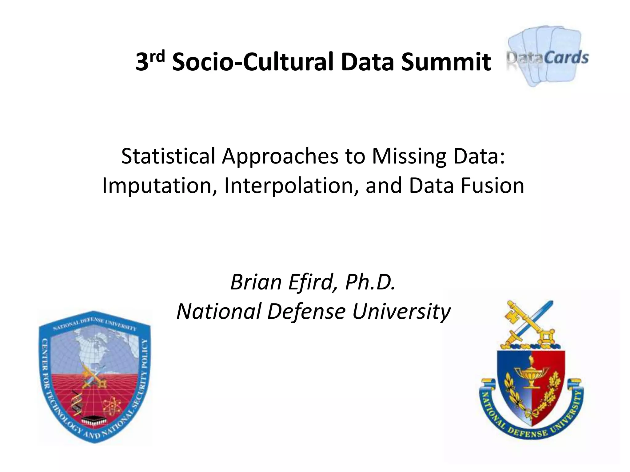 Statistical Approaches to Missing Data | PPT Statistical Approaches to Missing Data | PPT