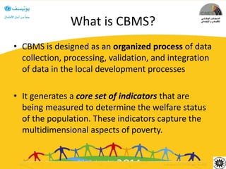 CBMS as a tool for promoting equity, PEP-Asia CBMS Network (Philippines ...
