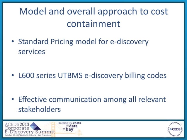 Getting Past Guesswork: Achieving Cost Predictability through Process ...