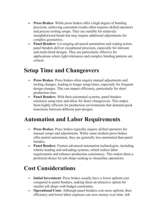 Panel Bender vs Press Brake: Choosing the Right Bending Equipment for ...