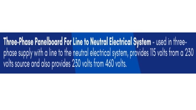 PANEL BOARDS TYPES GUIDED BY PHILIPPINE ELECTRICAL CODE FOR BUILDING ...