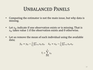 ERF Training Workshop Panel Data 4 | PPT