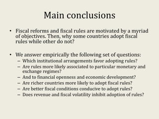 Fiscal Rules in the World Panel Data 5 | PPTX | Business Accounting ...