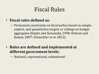 Fiscal Rules in the World Panel Data 5 | PPTX | Business Accounting ...
